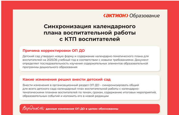 Детским садам надо проверить обоснованность изменений ОП ДО| Информационный портал resobr.ru